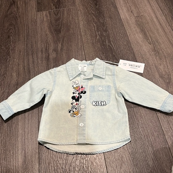 Kith | Shirts & Tops | Cutest Disney And Kith Collaboration Jean Top ...